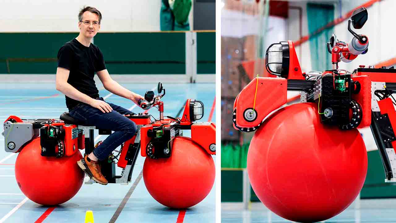 British Engineer Innovates with Custom Motorcycle Using Balance Balls ...