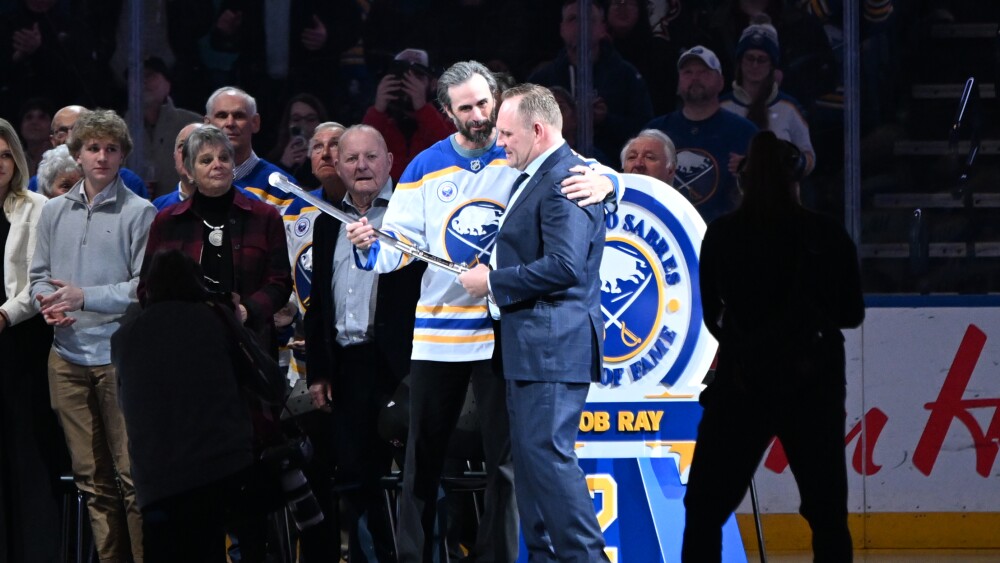 Feared NHL enforcer Rob Ray inducted into the Buffalo Sabres Hall of Fame