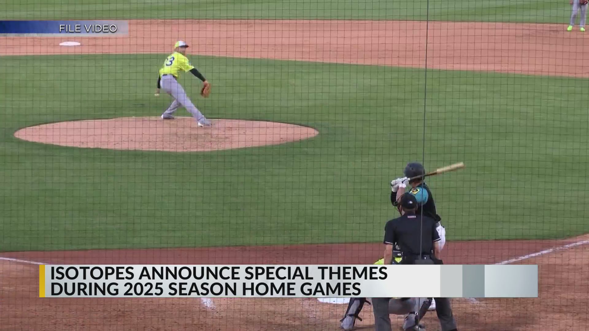 Isotopes announce 2025 promotional schedule