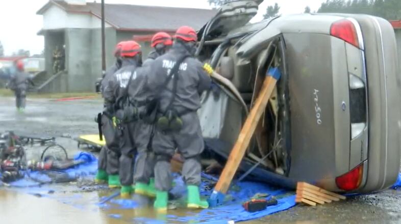 U.S. Army Reserve holds simulated nuclear response training at Camp Rilea