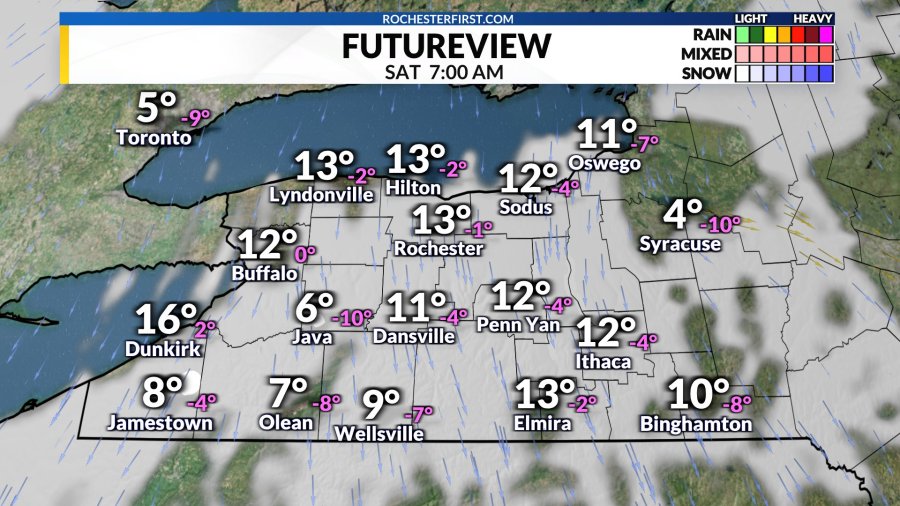 Weather forecast: Bitterly cold Saturday ahead