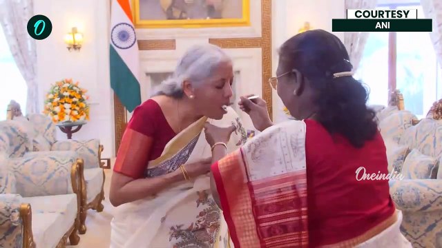 Union Budget 2025: President Murmu offers ‘Dahi-Cheeni’ to FM ...