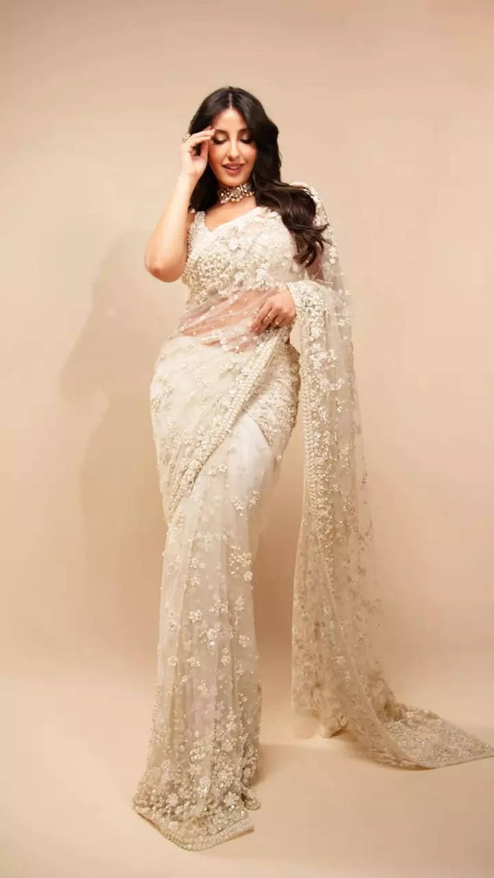 Nora Fatehi's saree collection blends modern glamour with timeless elegance