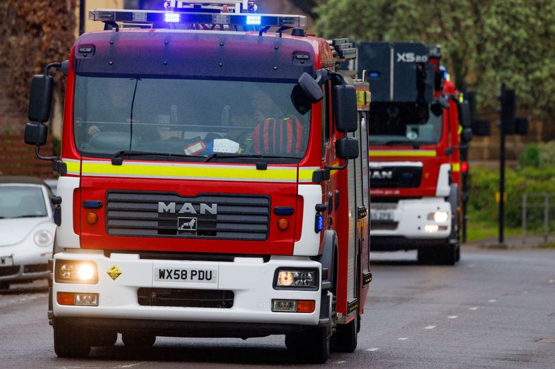 Dramatic chip-pan fire rescue as victim and animal are trapped