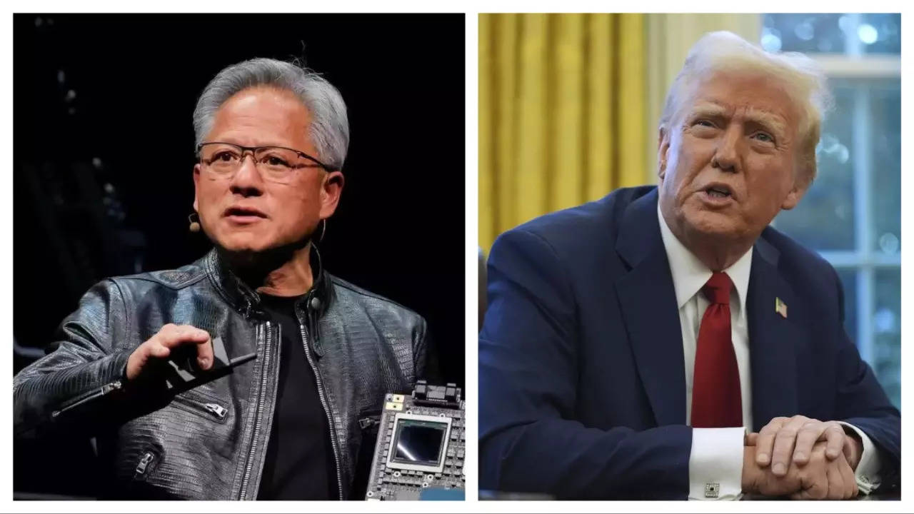 Trump and Nvidia CEO discuss DeepSeek, AI chip exports during meeting ...