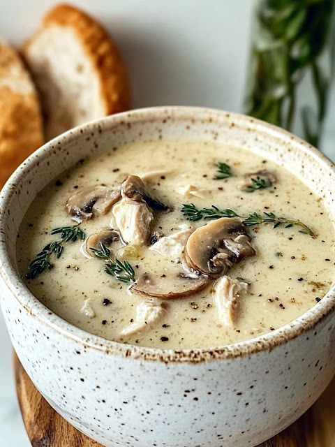A Bowl of Warmth: Homemade Rotisserie Chicken Mushroom Soup Recipe! A Bowl of Warmth: Homemade Rotisserie Chicken Mushroom Soup Recipe!