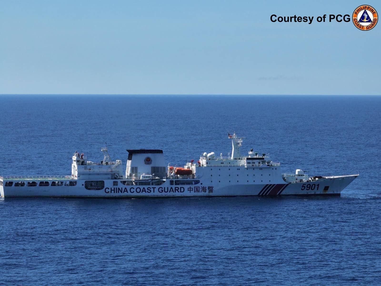 BRP Teresa Magbanua keeps 'monster ship' away from Zambales coast