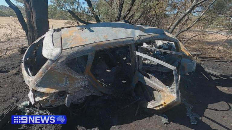 Young driver's miraculous escape from explosive car crash