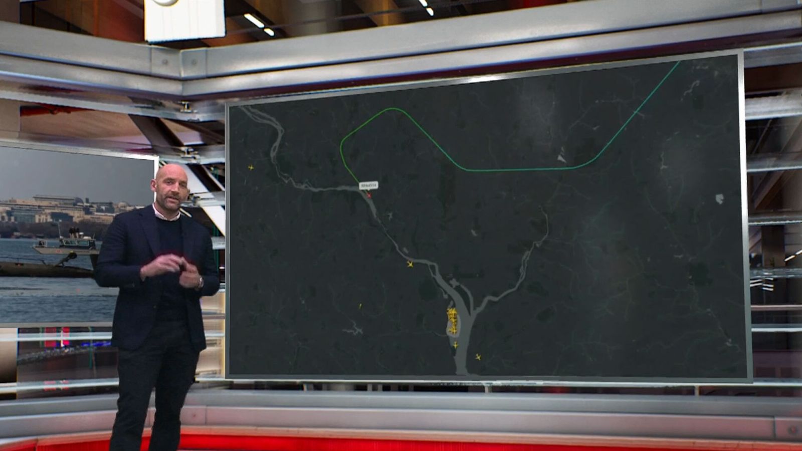 Tracking the Washington plane crash