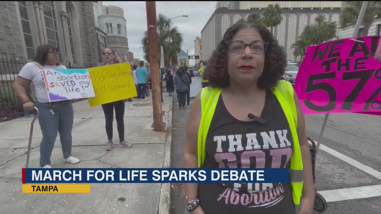 March for life rally in St.Pete sparks abortion debate