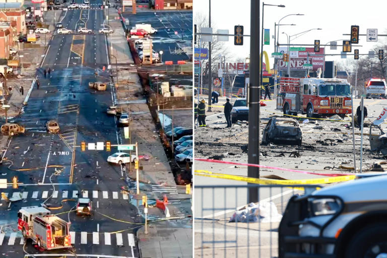 Apocalyptic videos emerge from the scene of deadly Philadelphia plane crash