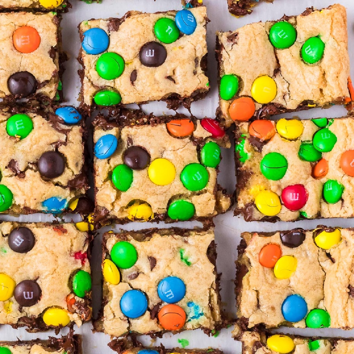 M&M Cookie Bars