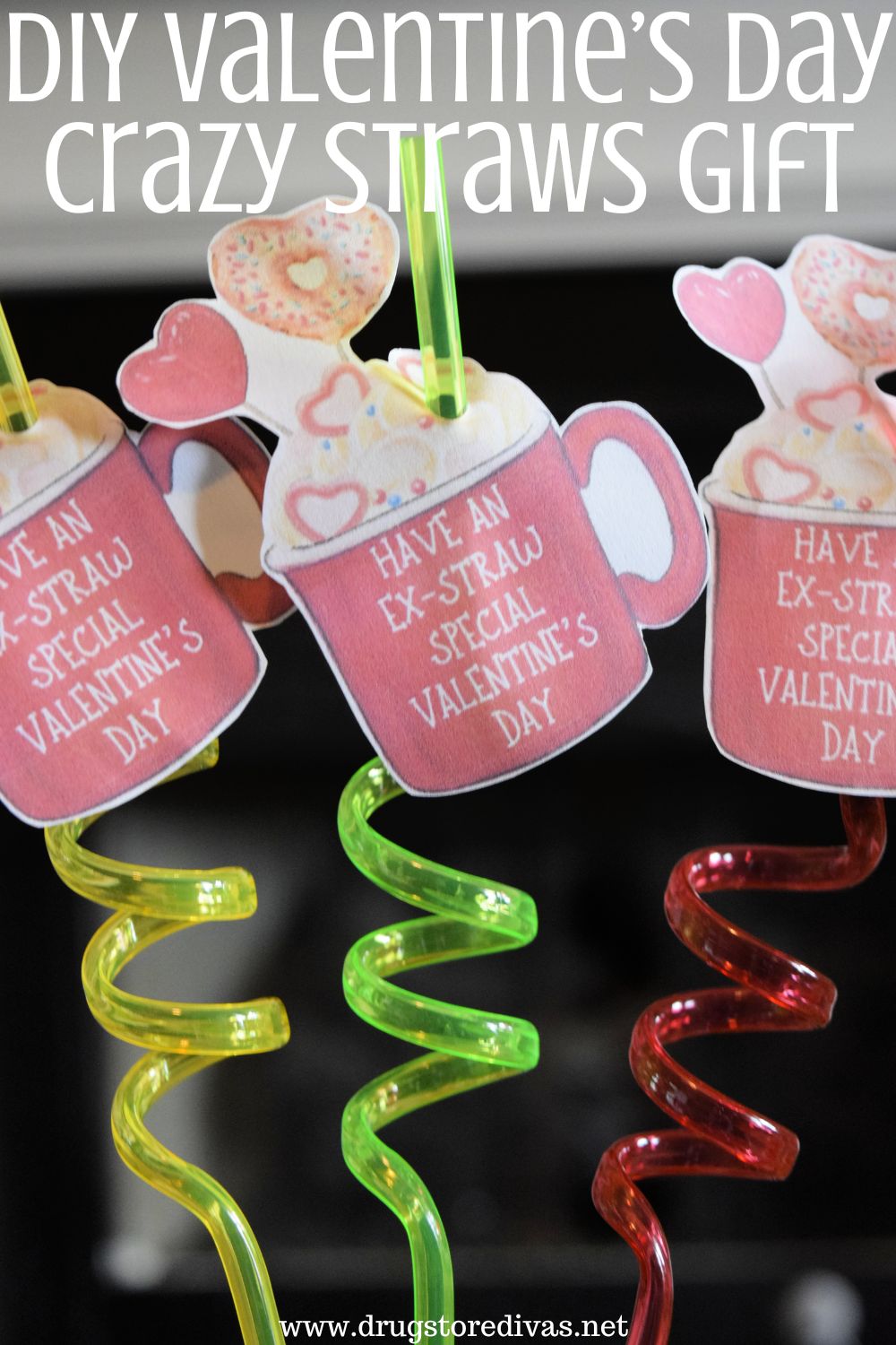 DIY Valentine's Day Crazy Straws Gift