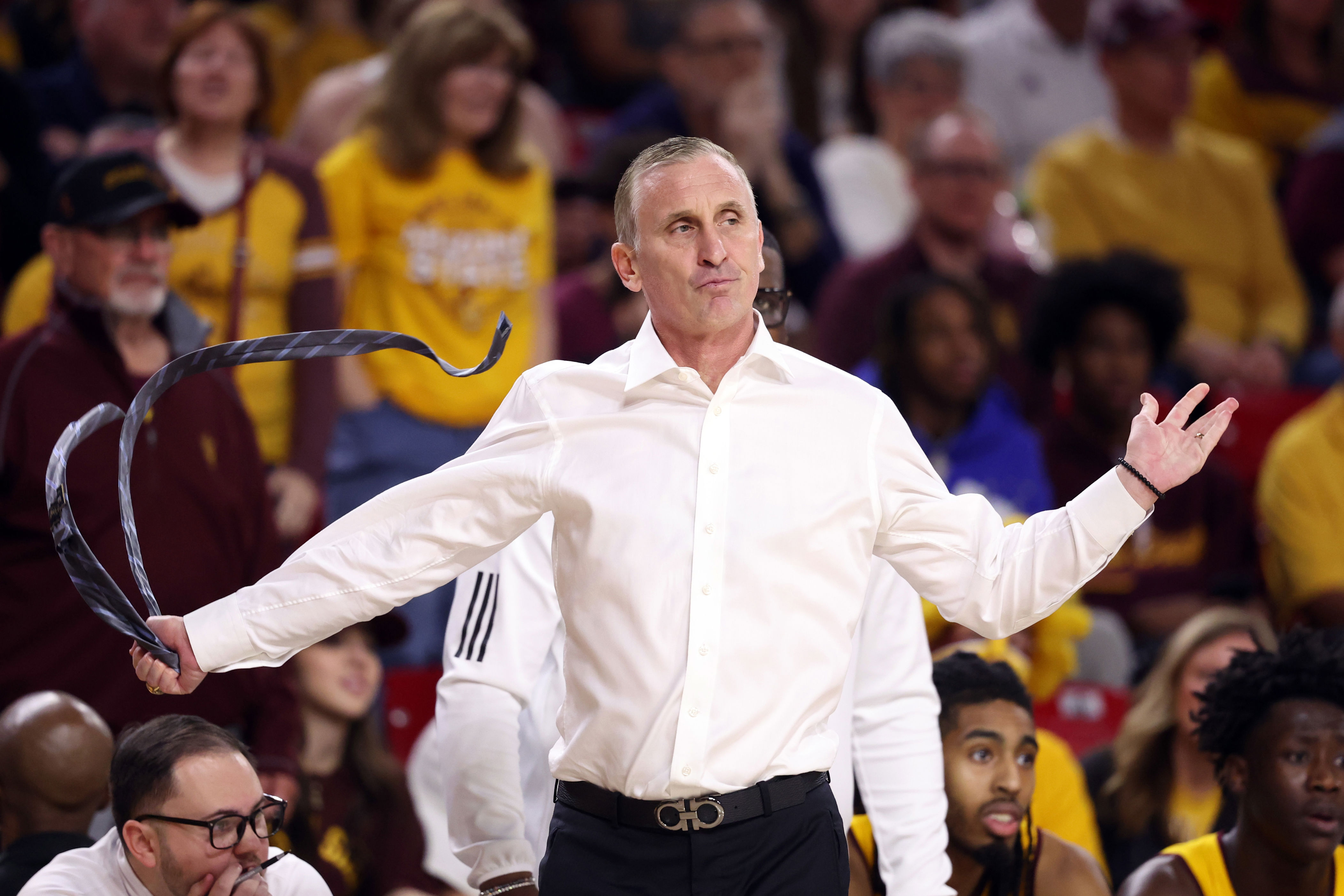 Arizona's Caleb Love ejected, ASU coach Bobby Hurley loses tie and ...
