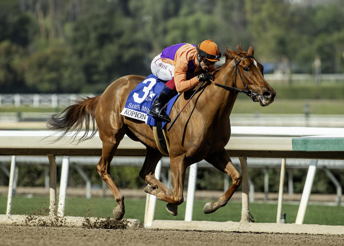 Kopion Cruises To Victory Over Baffert Trio In Santa Monica