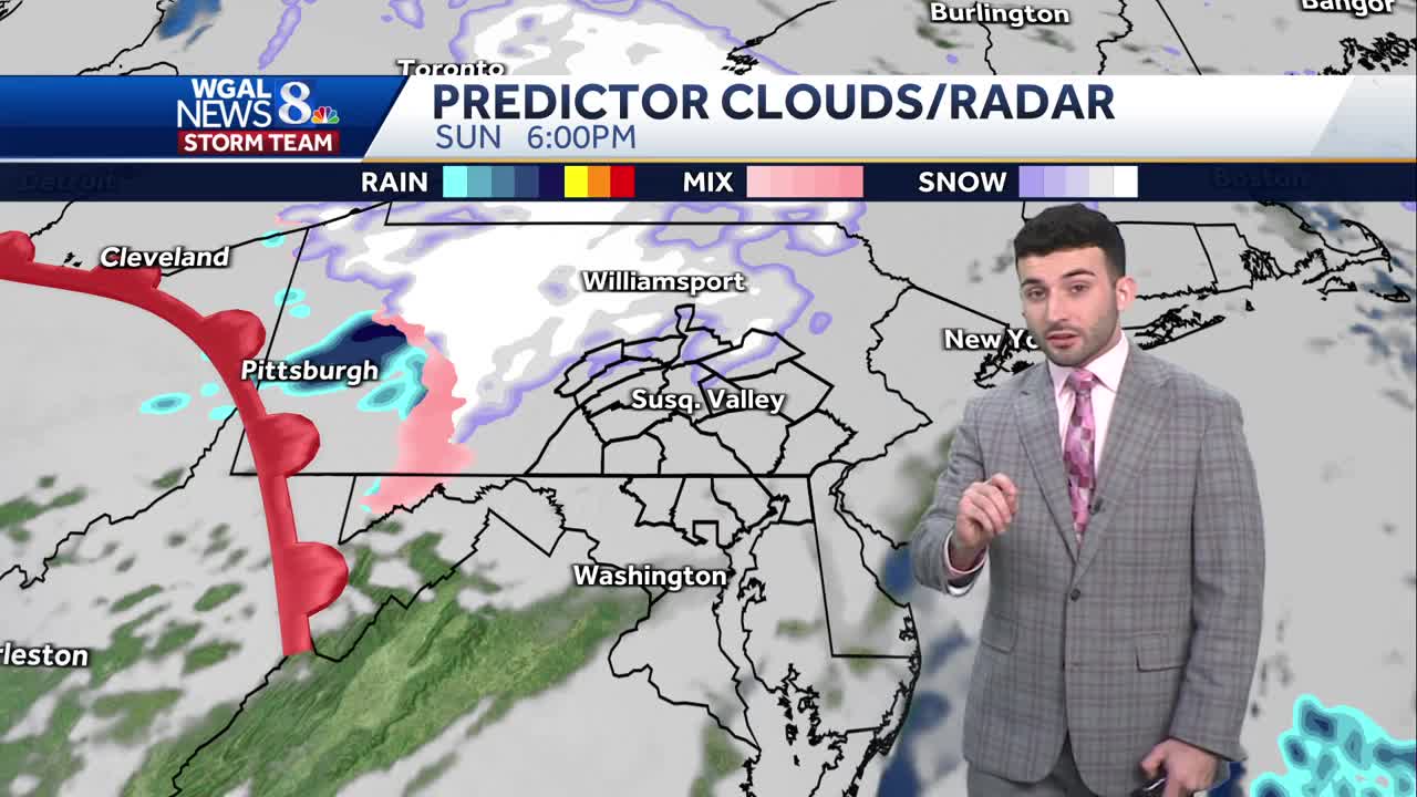 Mainly clear and cool this evening, active weather pattern ahead