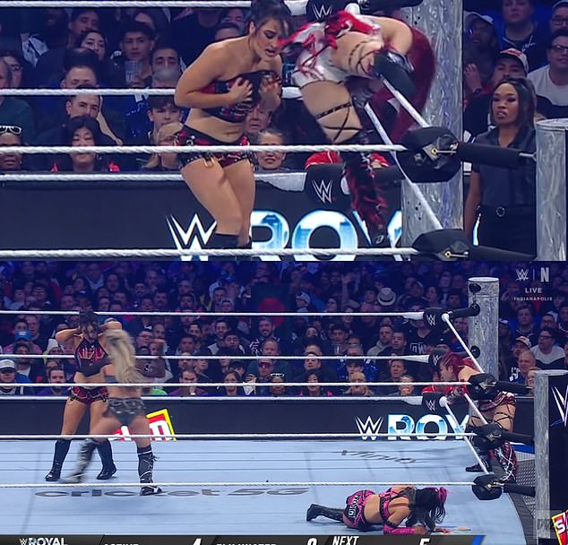 Lyra Valkyria nearly suffers major wardrobe malfunction in the women's ...