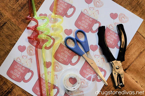 DIY Valentine's Day Crazy Straws Gift