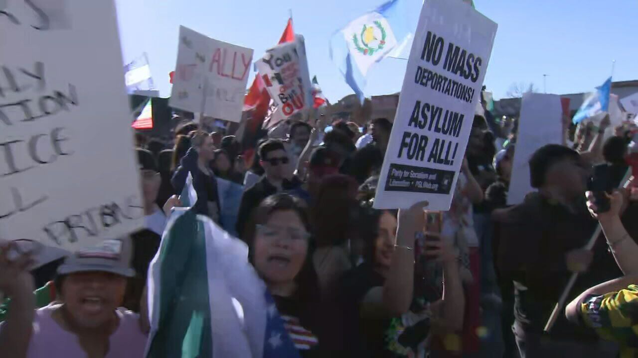 Thousands of pro-immigration protesters gather in DeKalb, Cobb counties