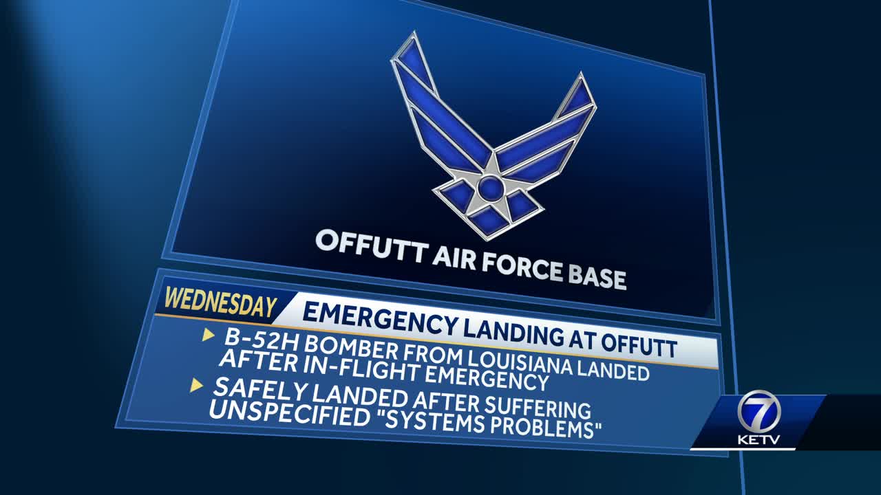 Aircraft makes emergency landing at Offutt Air Force Base after ...