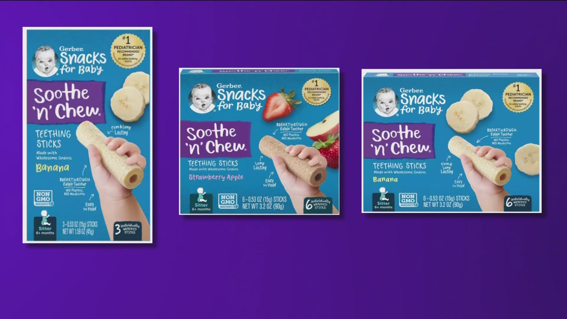 Baby teething sticks recalled due to choking hazard