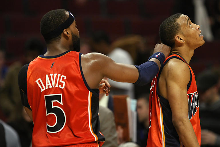 Golden State Warriors jersey history - No. 5 - Baron Davis (2005-08)