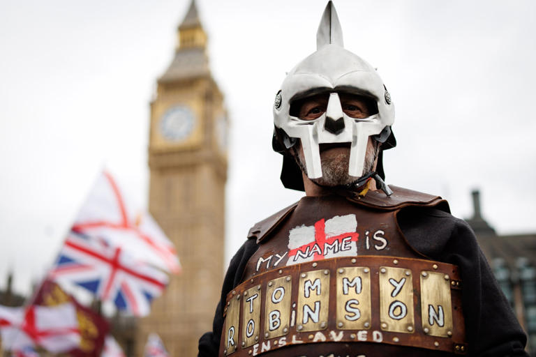 Jailing of UK far-right figure Tommy Robinson sparks rival rallies in ...