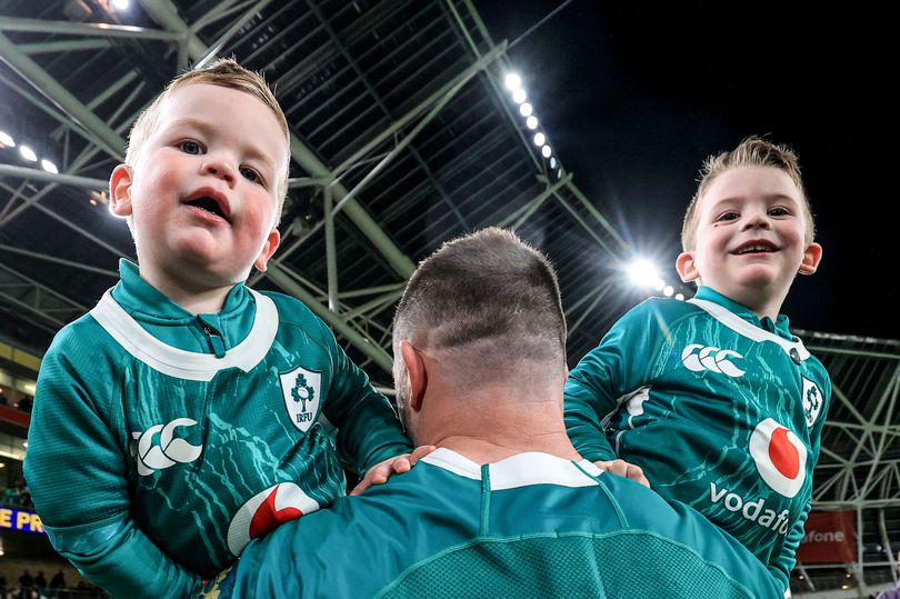 Cian Healy celebrates rugby triumph on the pitch with adorable sons ...