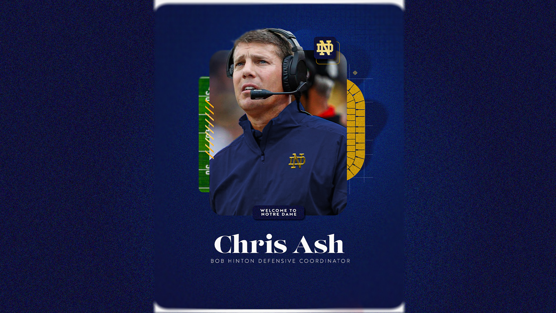 Irish officially announced Chris Ash as the new defensive coordinator