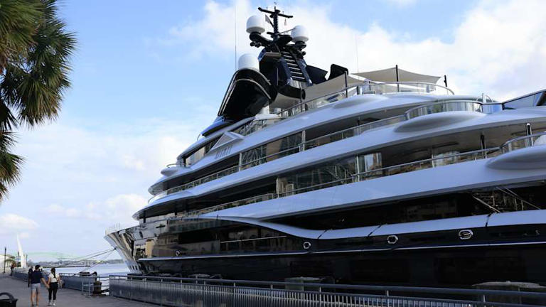 NFL owner’s insane $360 million yacht parked at Super Bowl LIX has ...