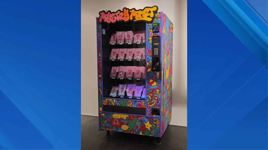 Mystery vending machine offers ‘one-of-a-kind oddities’ in a snack bag