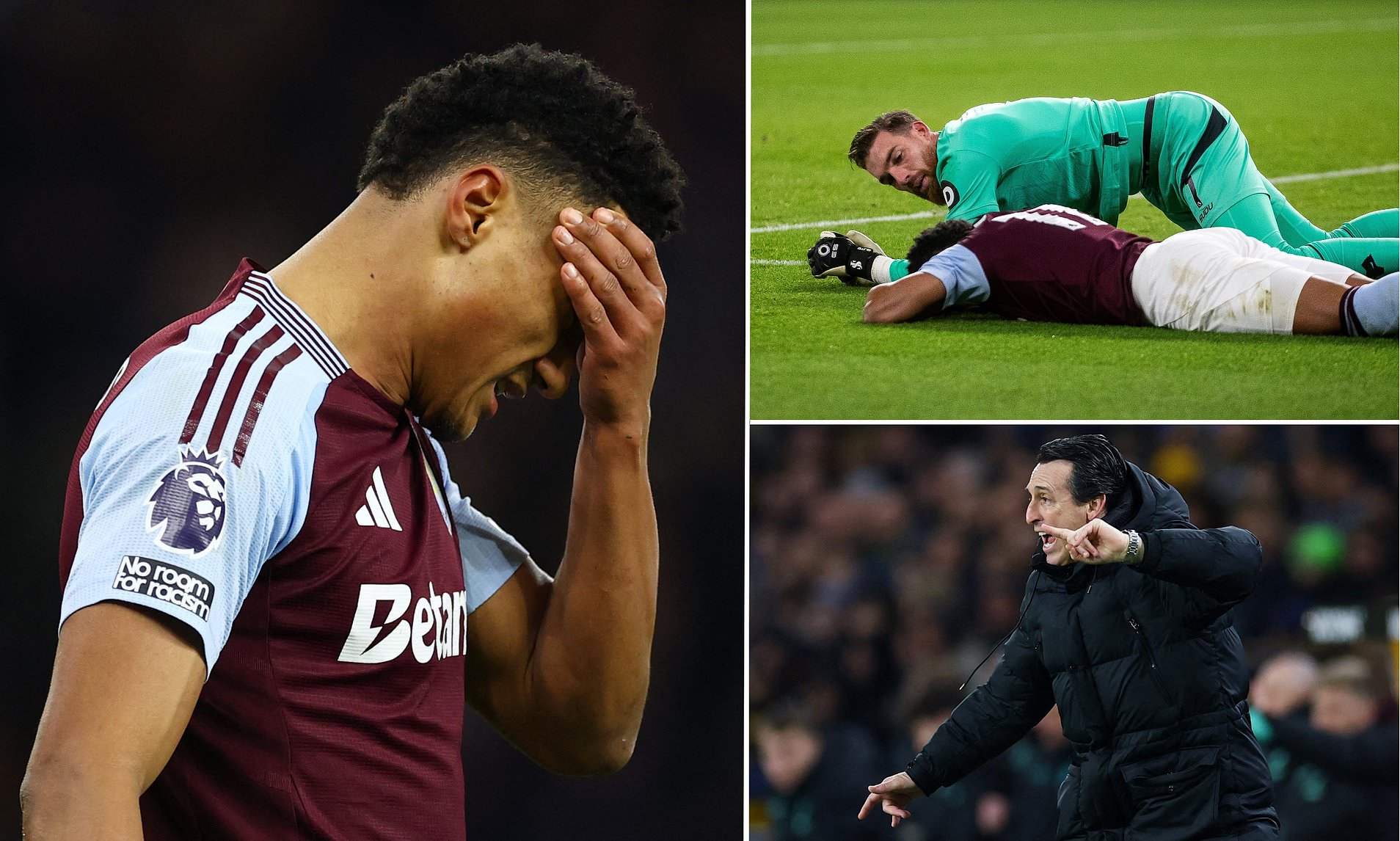 Ollie Watkins subbed off at half-time in Aston Villa's defeat at Wolves ...