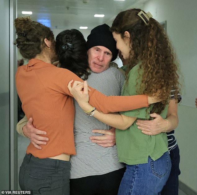 Incredible moment American held hostage in Gaza reunited with family