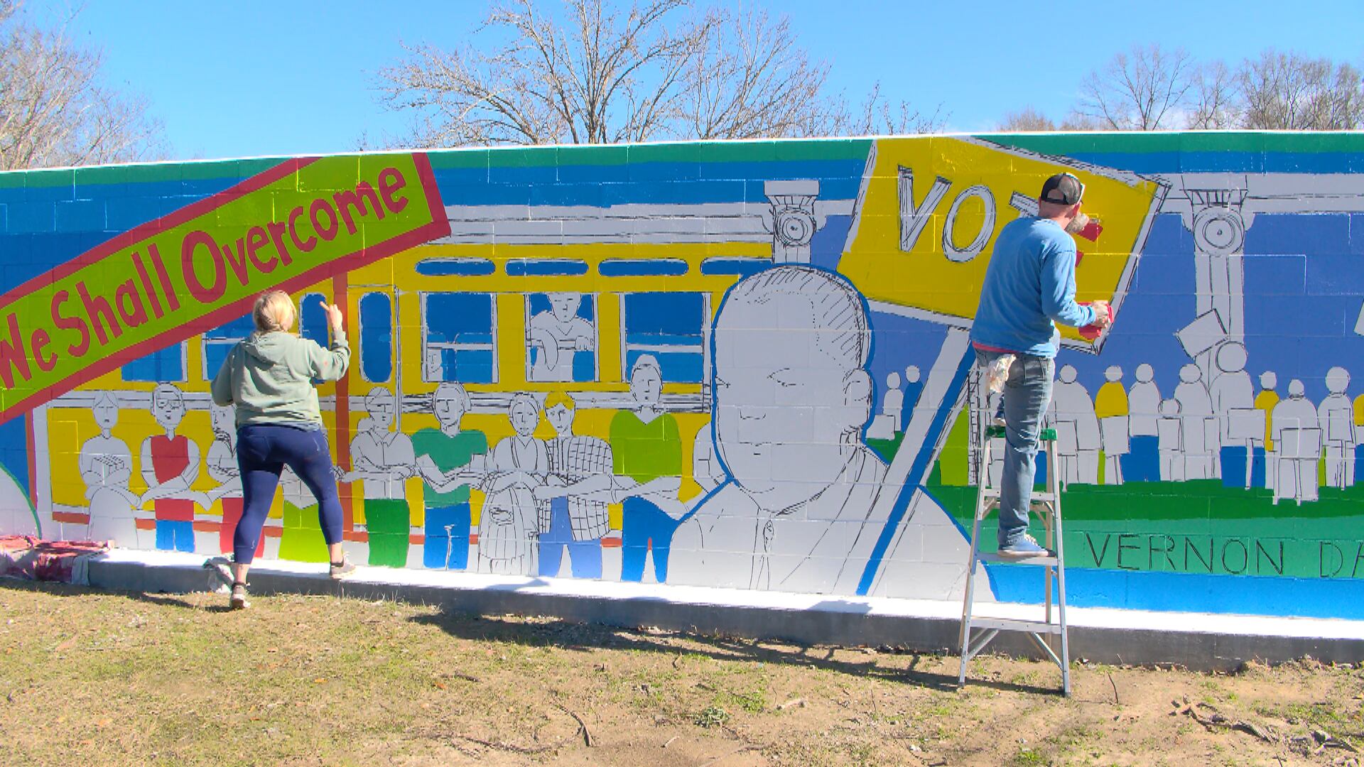 Hattiesburg’s ‘Freedom Summer’ mural almost complete