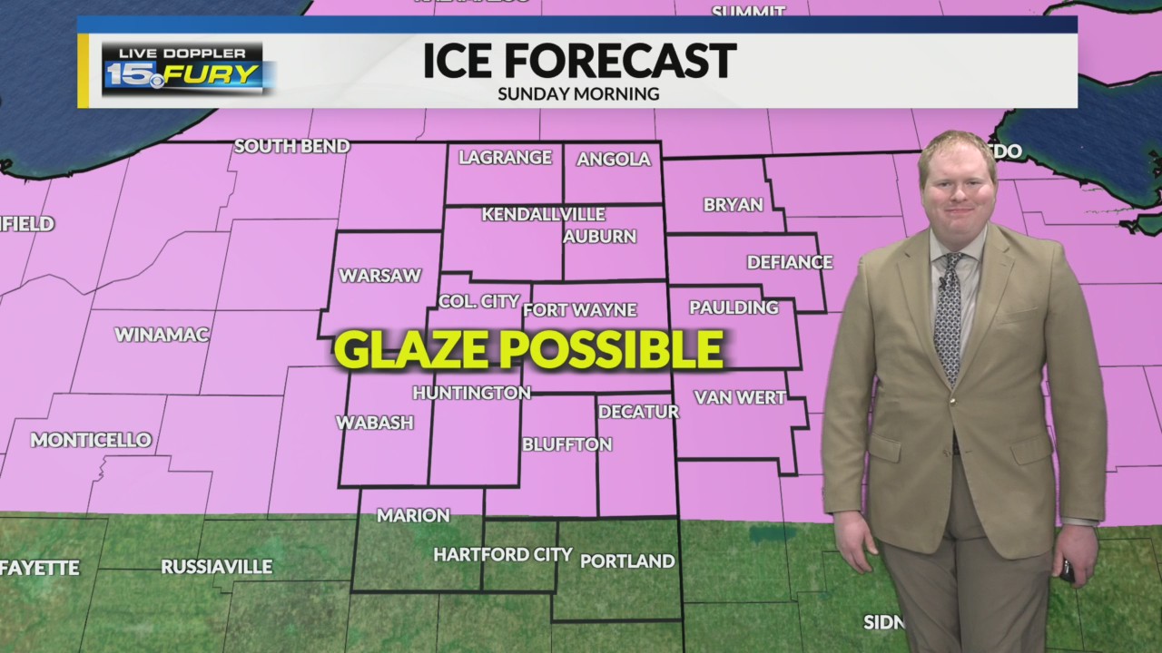 Light wintry mix expected Sunday morning