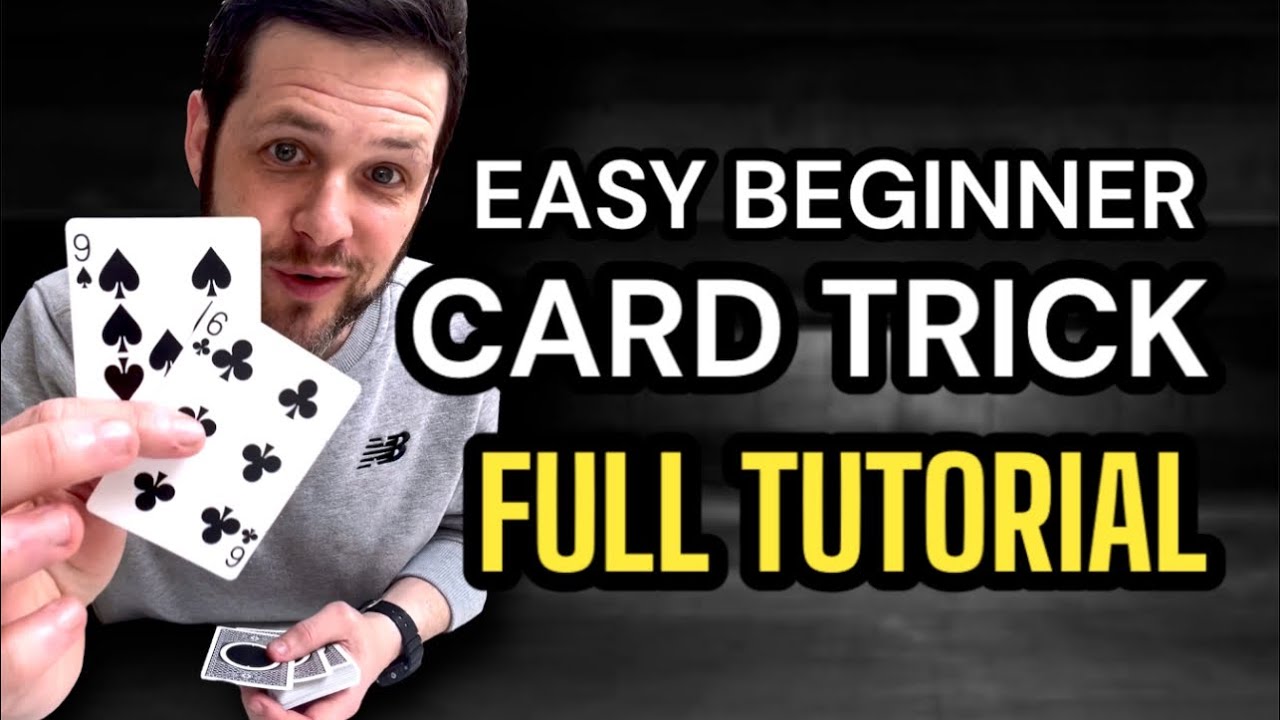 Easy BEGINNER Card Trick (Tutorial) NO DIFFICULT MOVES and Super Visual ...