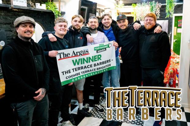 Brighton barber shop has been voted the best in Sussex