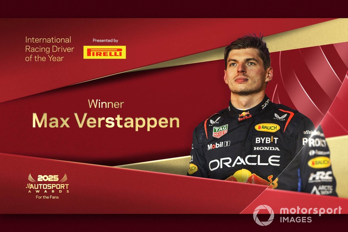 Verstappen retains Autosport’s International Racing Driver of the Year