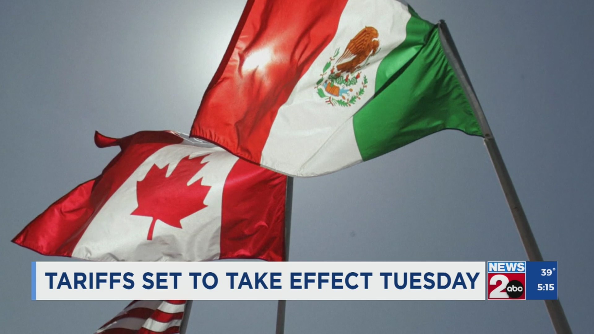 Tariffs set to take effect Tuesday