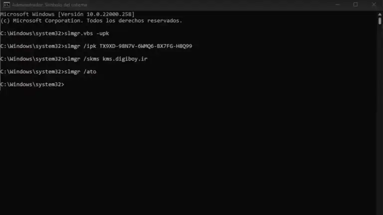 Cómo activar Windows 11 por comandos CMD