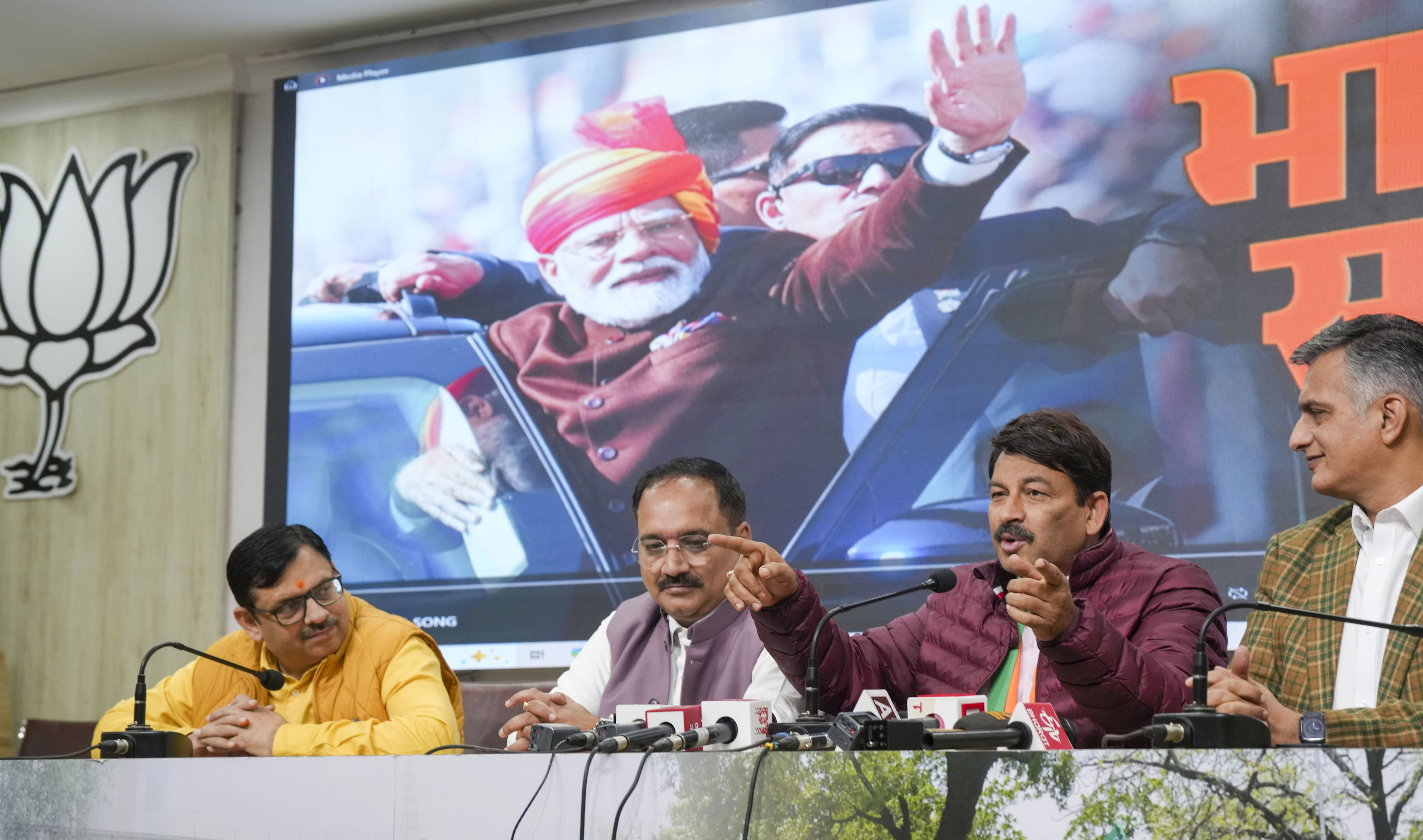 BJP launches new campaign song 3 days before Delhi polls