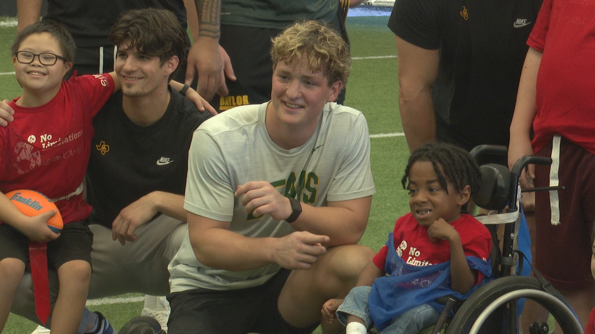 ‘I feel like I’m in the NFL’: Kids with disabilities play football with ...