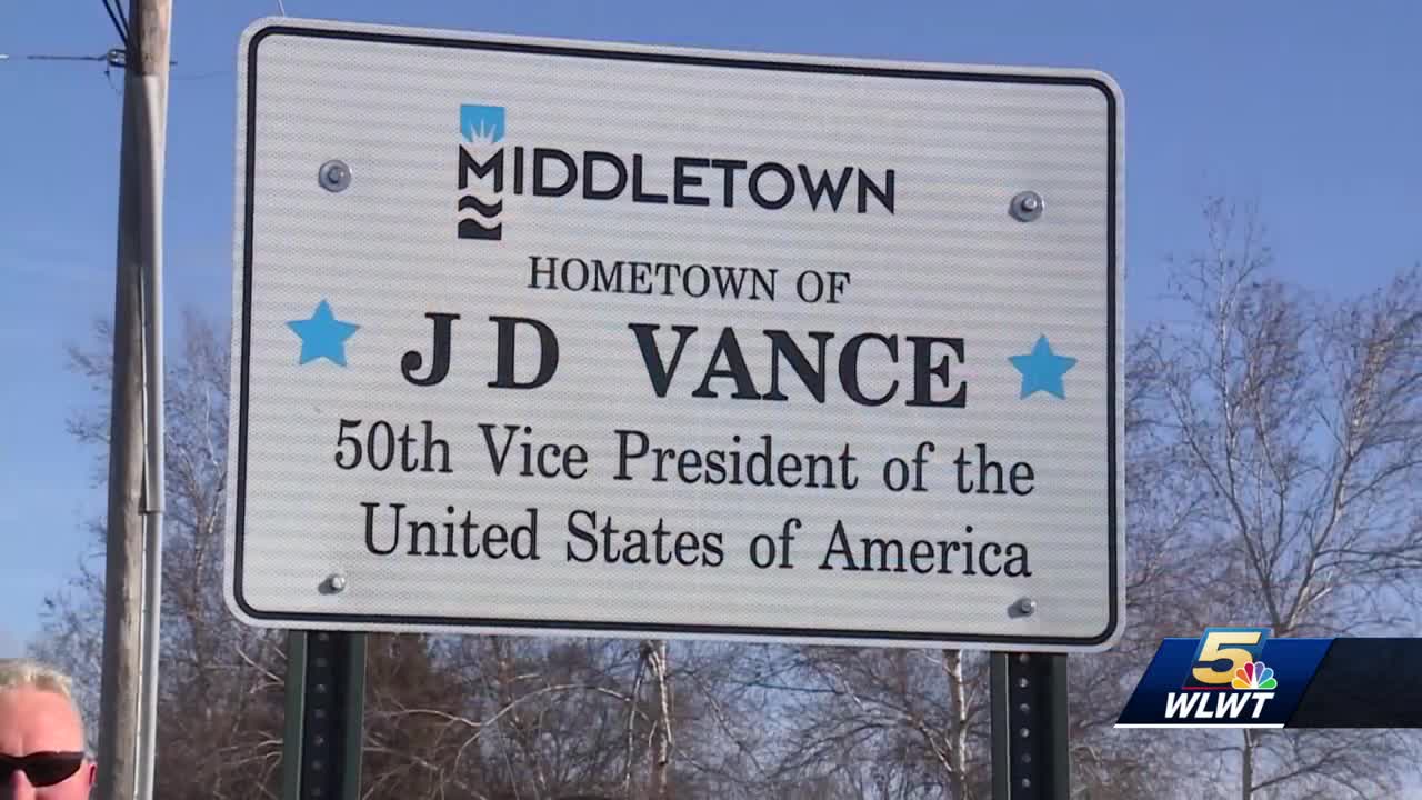 Middletown honors JD Vance with signs recognizing election to the vice ...