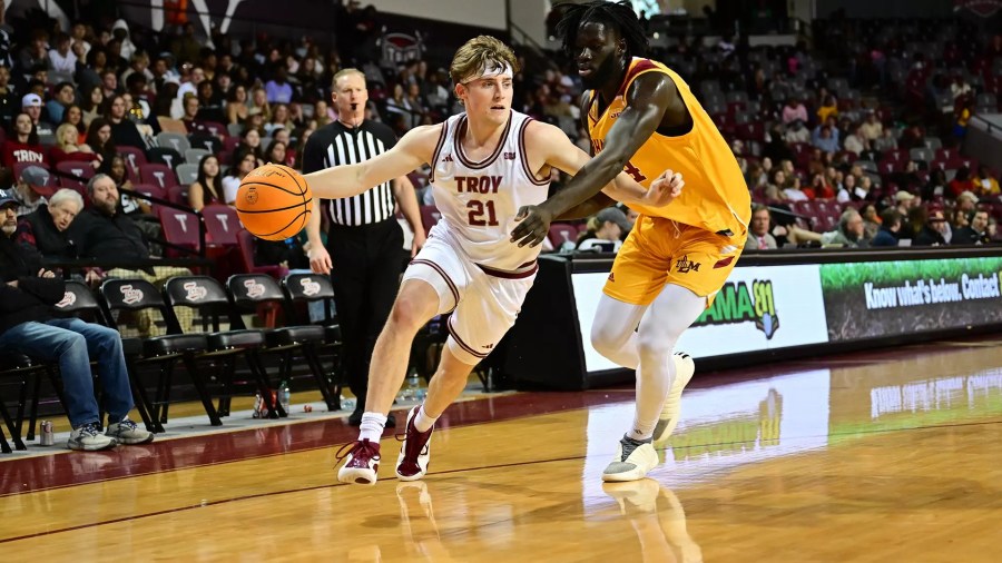 Trojans dismantle Warhawks in front of home crowd