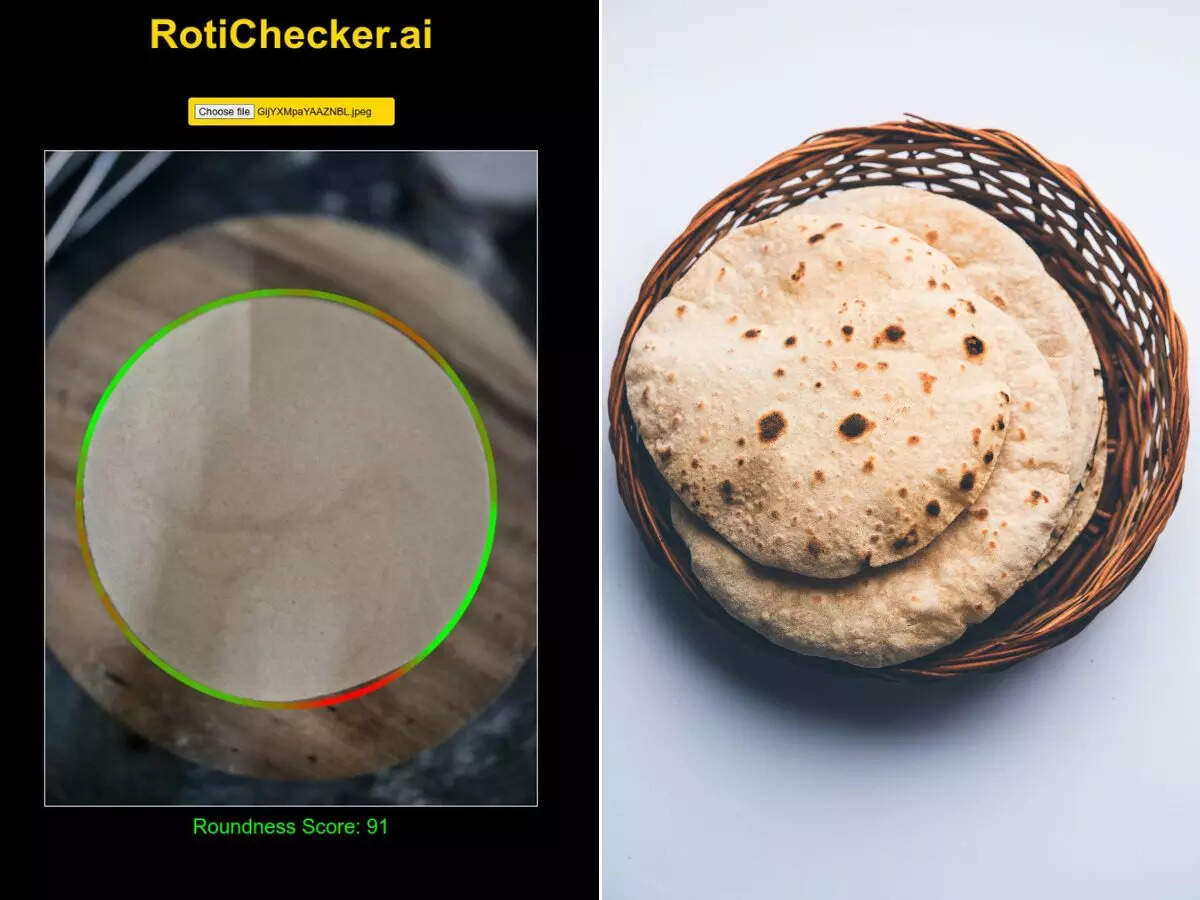 IIT graduate creates AI tool to score roti's roundness; internet ...