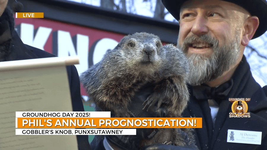 Groundhog Day 2025: Punxsutawney Phil sees his shadow