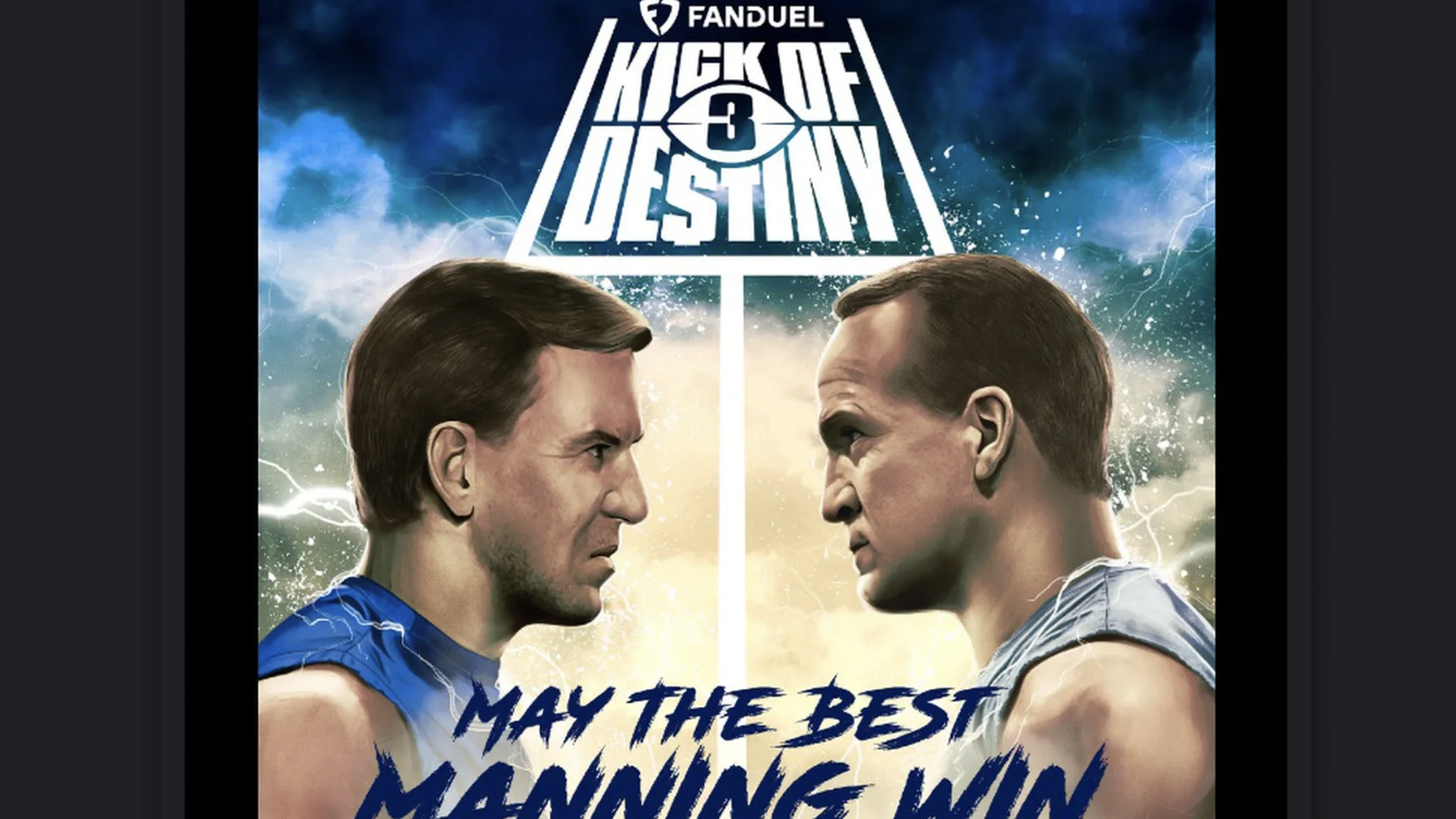 Peyton and Eli Manning square off in ‘FanDuel’s Kick of Destiny 3’