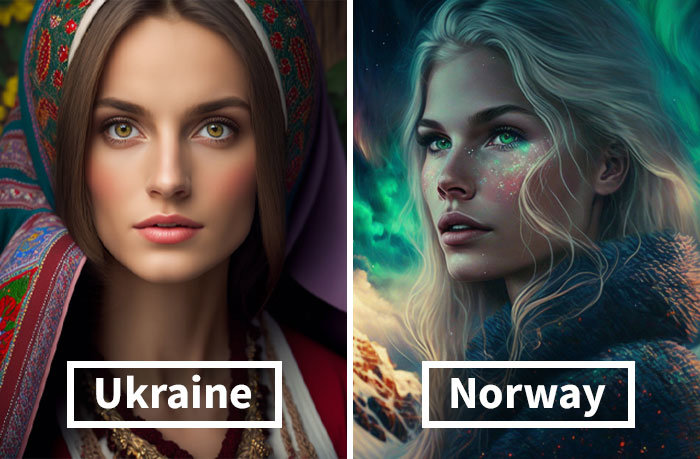 Artist Asks AI To Turn 29 Countries Into Women, The Results Go Viral Artist Asks AI To Turn 29 Countries Into Women, The Results Go Viral