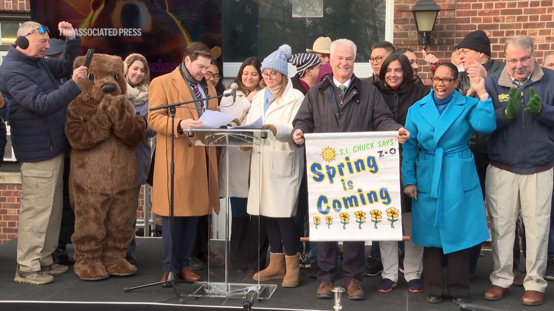 Staten Island groundhog predicts early spring, say handlers
