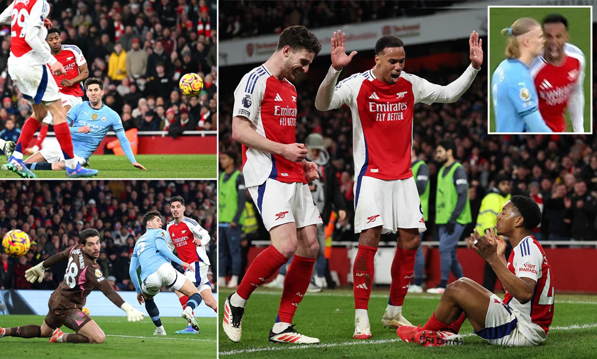 Arsenal 5-1 Man City: Gunners run rampant against former title rivals ...